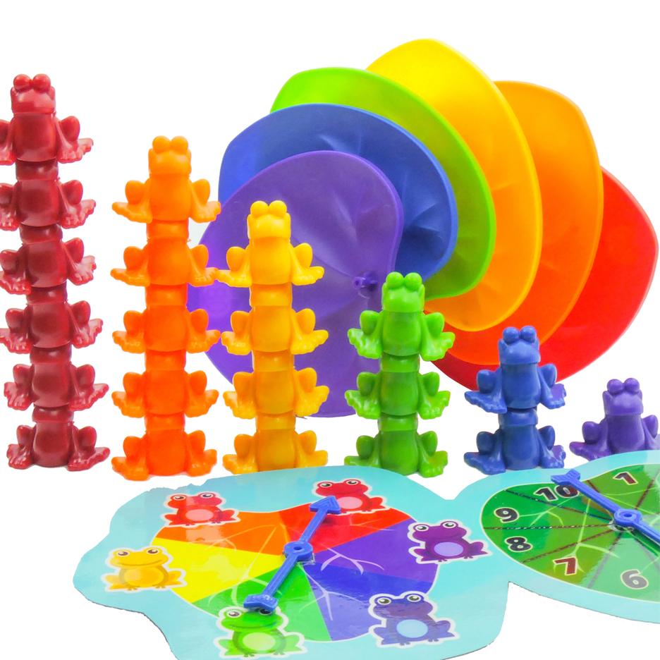 Counting Toys for Kids Ages 3-5. Learning Frogs Color Sorting Toy Set ...