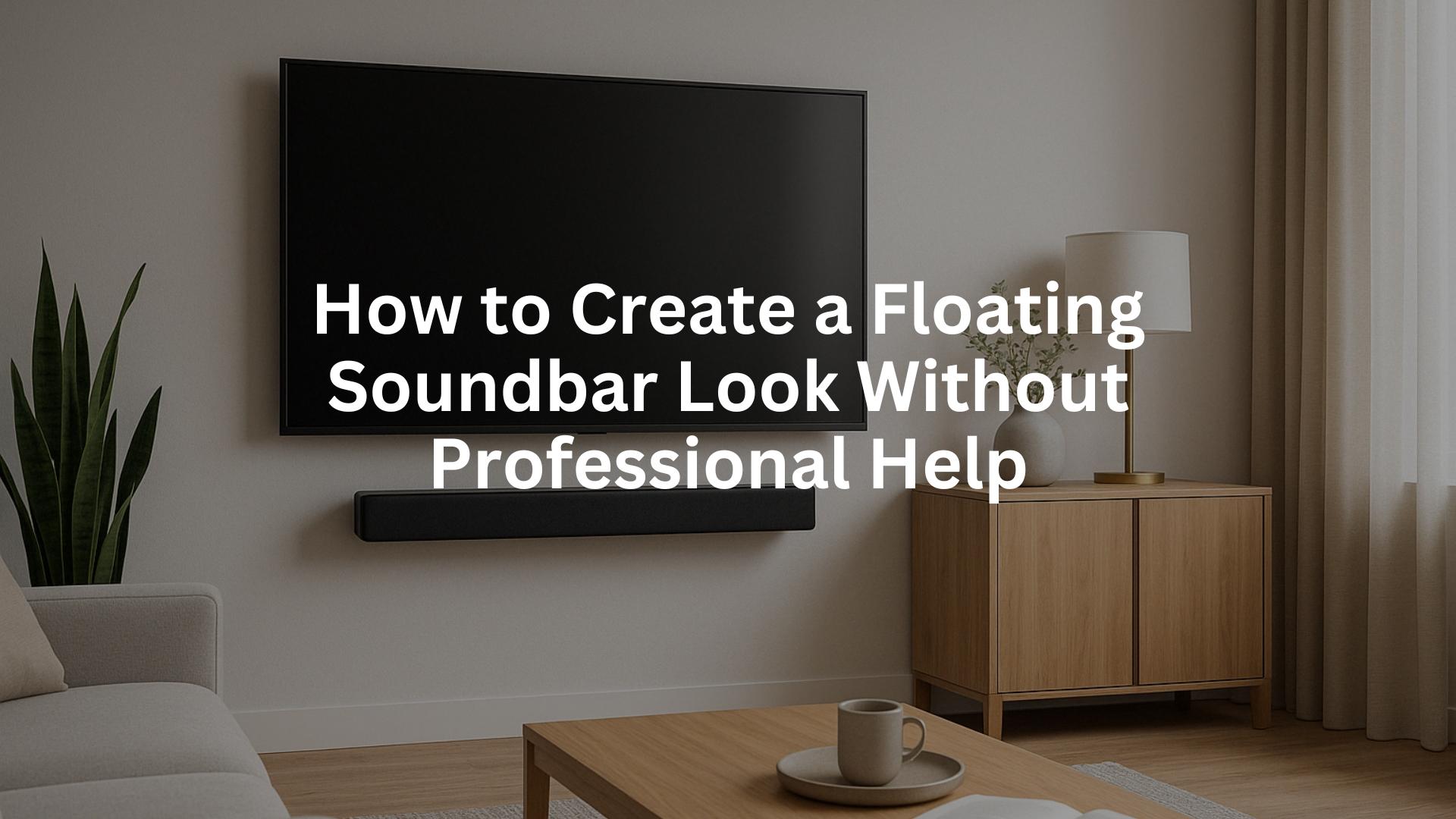 Floating Soundbar Look Without Help | HangSmart Tips