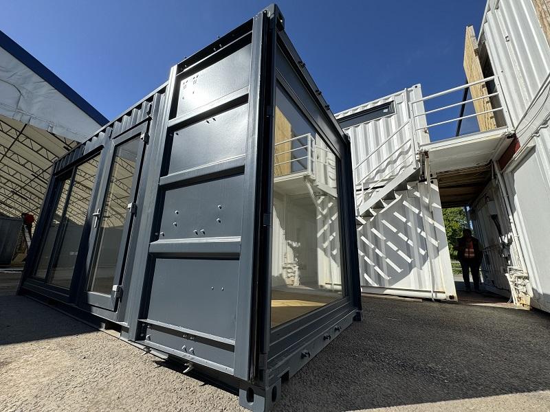 20x8ft CUSTOM SHIPPING CONTAINER CONVERSION | Portable Building | Gard