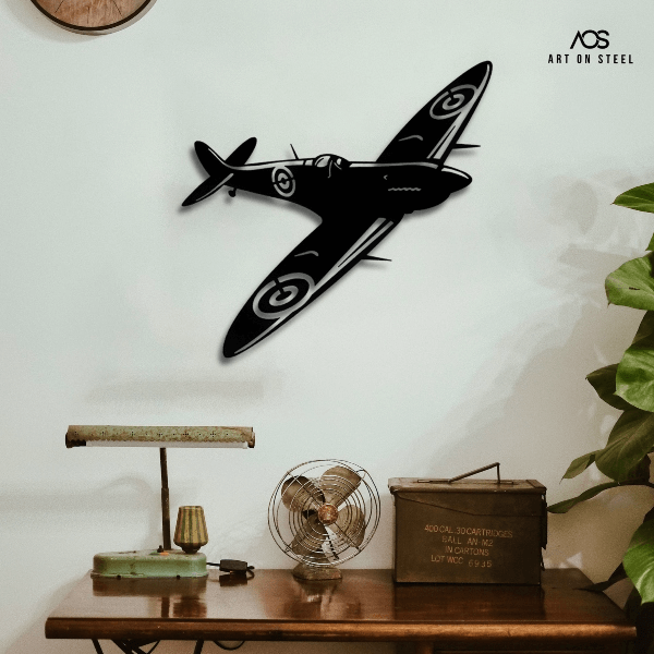 Spitfire Plane Metal Art - | Home decor