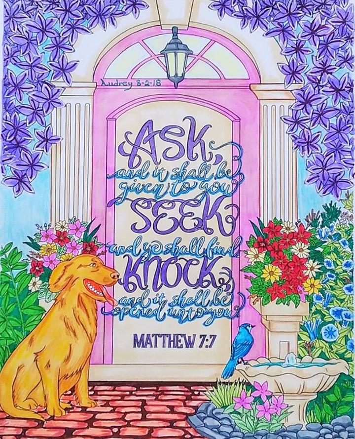 Freebie Friday 03-29-19 Colorful Scriptures Coloring Page