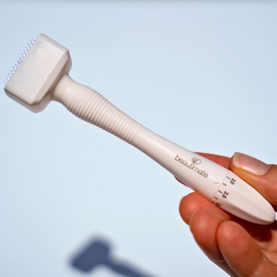 Adjustable Microneedle Derma Stamp – Skin & Hair Renewal - beautimate