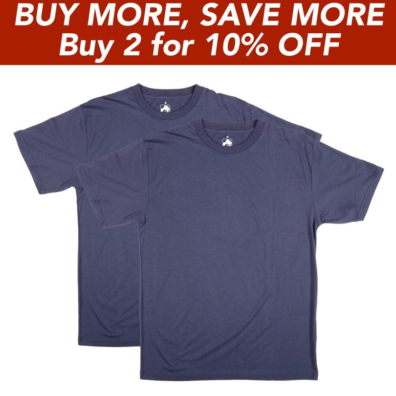 Men's Tall Crew Neck Bamboo T-Shirts 1XLT-4XLT: Eco-Friendly Bamboo