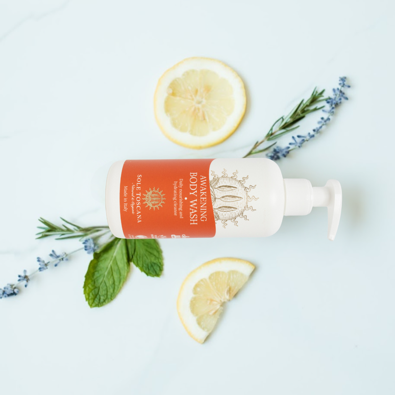 Awakening Body Wash & Lotion Set | Natural & Organic | Sole Toscana