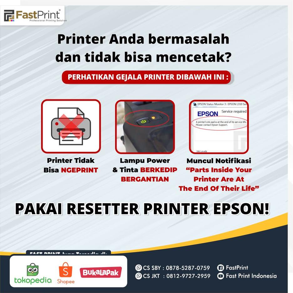 Download Resetter Epson L3110, L120, L360, L1800, L310, WF7511, R1390 ...