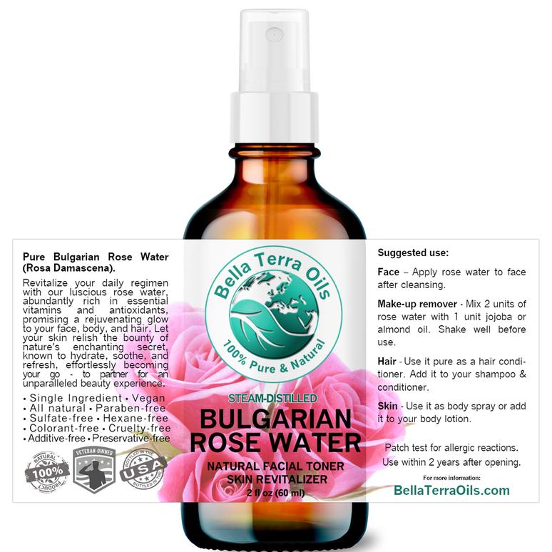 Rose Water Hydrosol Collection - Refreshing Floral Sizes