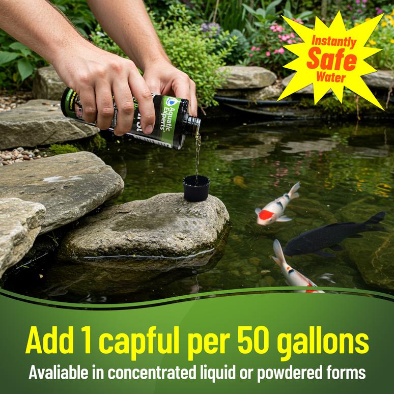 PondFirst Pond Dechlorinator – Koi & Goldfish Water Conditioner ...