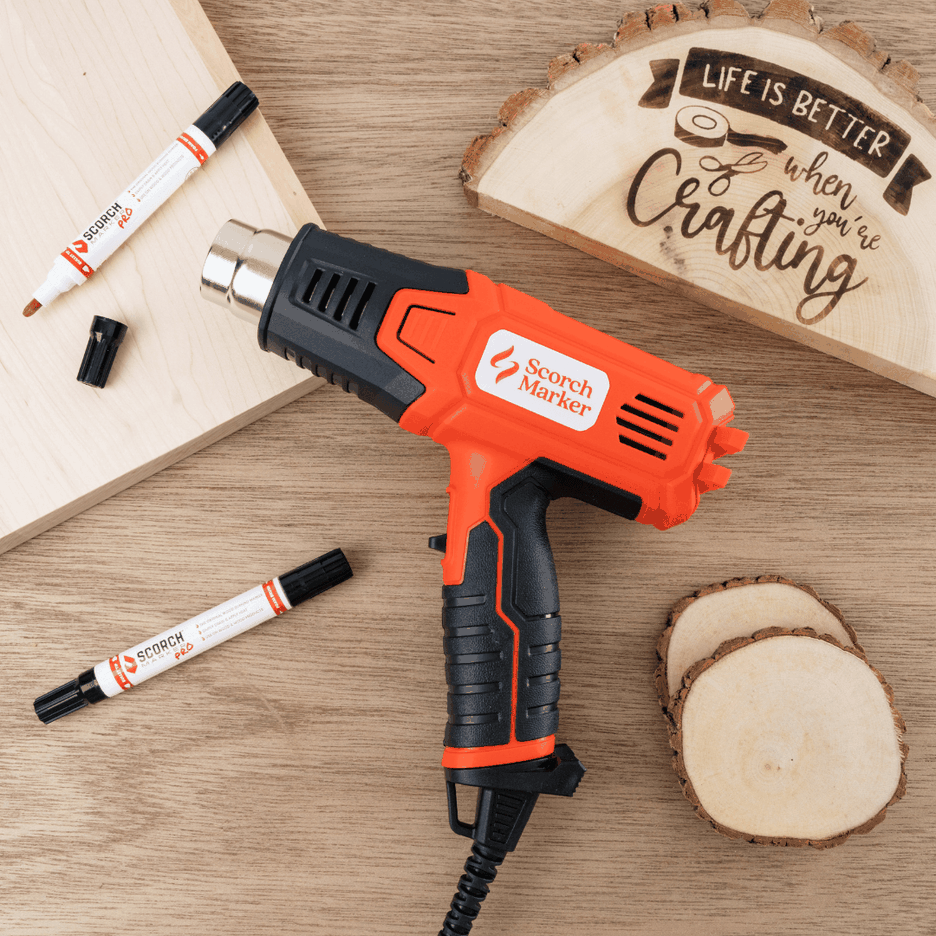 Heat Gun 1500 Watt 2 Speeds - For Crafting and Embossing - Scorch Marker