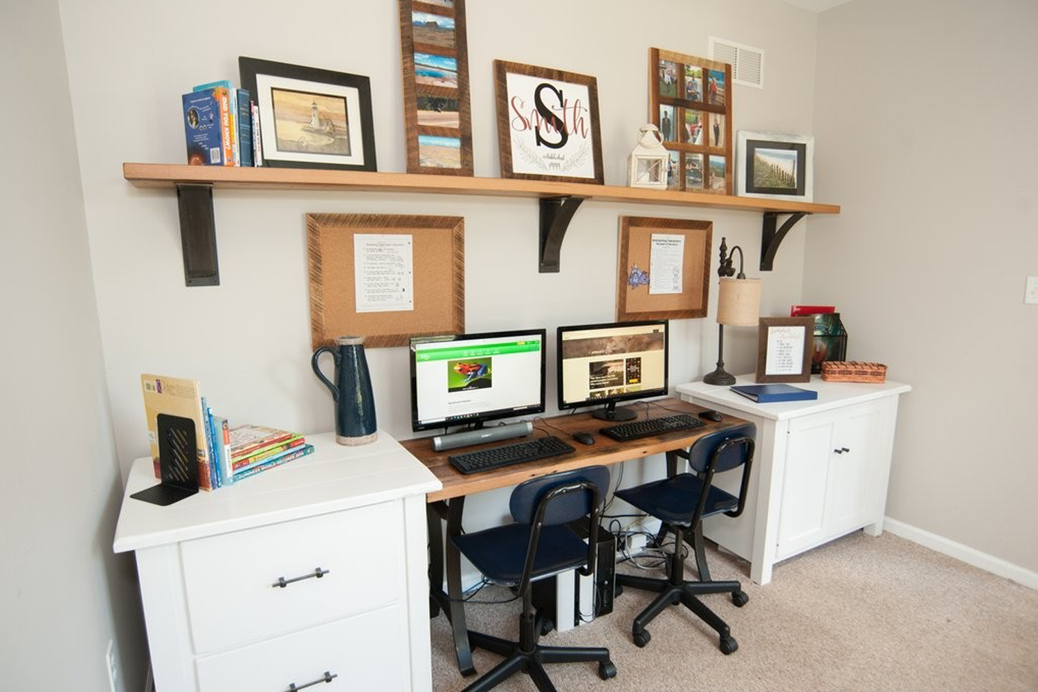 How to Set Up a Remote Learning Space at Home | Rustic Red Door | Blog