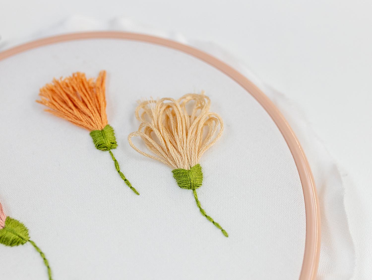 Thread Bundle Flowers - Learn How to do This Modern Embroidery Techniq ...