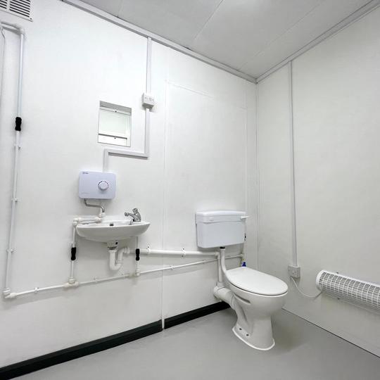 32x10 ft Cabin Custom | Office, Canteen & New WC / Shower Room | No 76