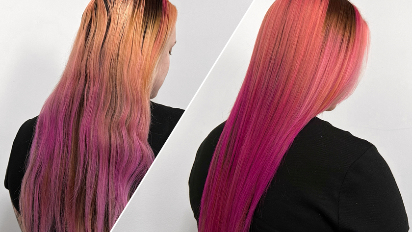 Watch: DIY Sunset Hair Color Style From Home – Overtone Color