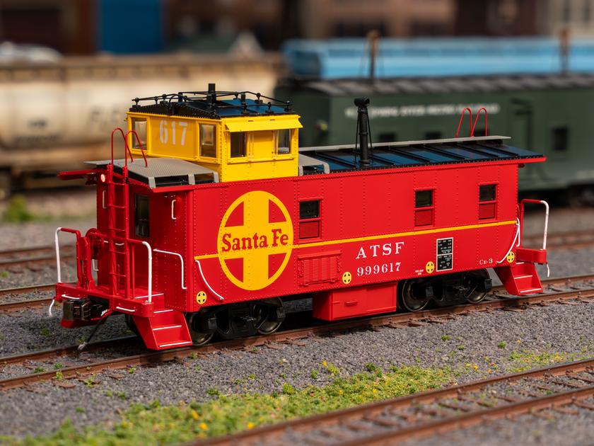 Best Santa Fe Peaked Roof Caboose Model in HO Scale — Class One Model Works