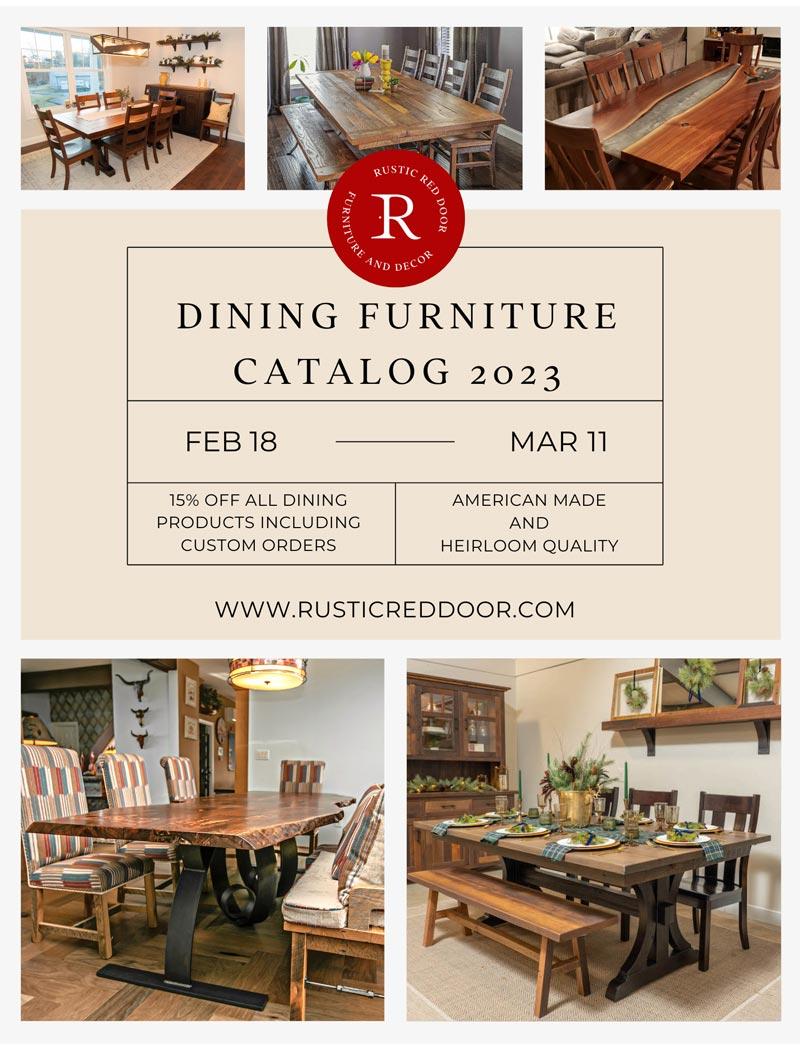 Free Catalog | Farmhouse Rustic Furniture | Rustic Red Door