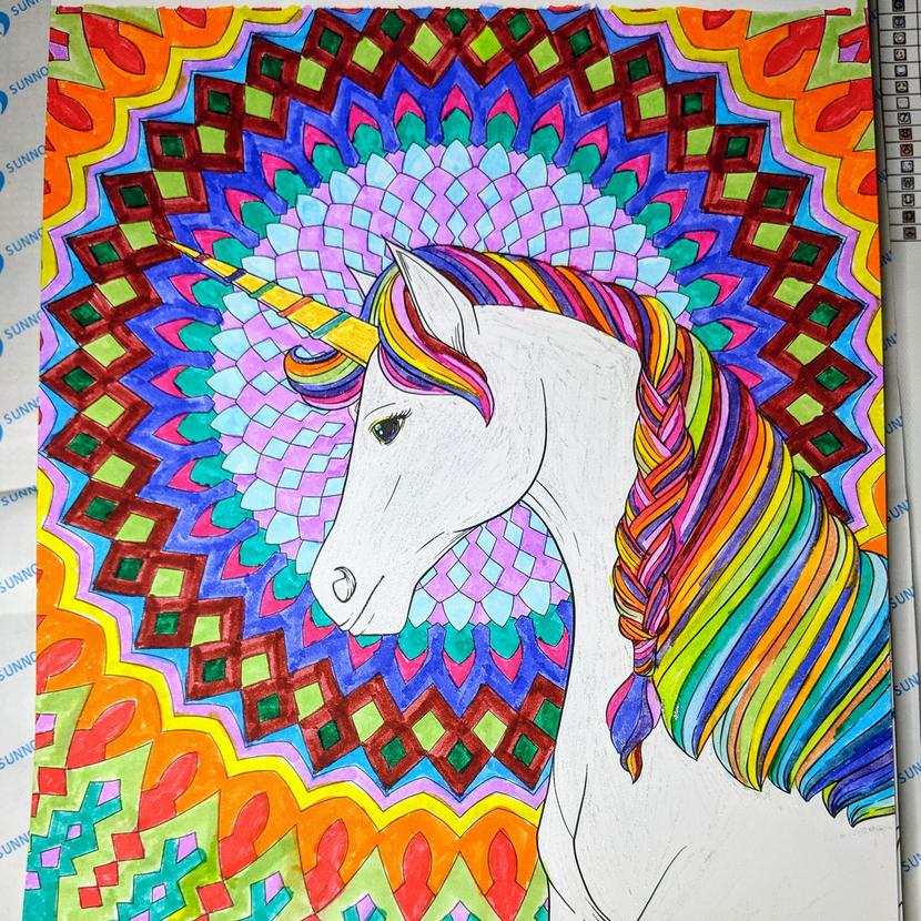 Freebie Friday 01-17-20 Free Colorful Unicorns Drawing