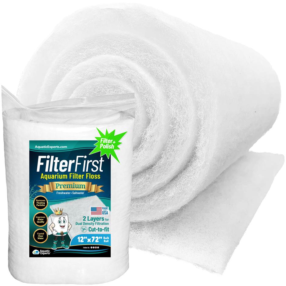 Aquarium Filter Floss for Fish Tank Filters - FilterFirst Pad - Media ...