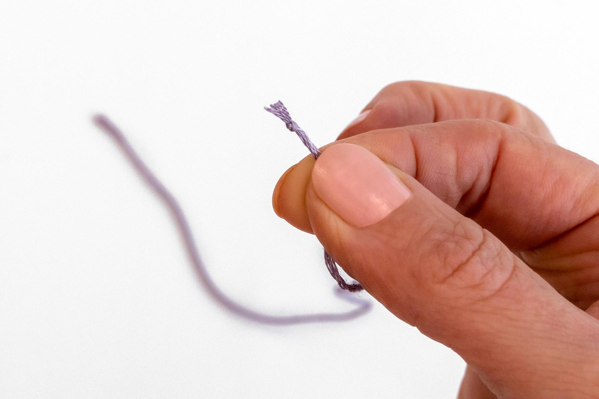 Using Knots to Start and End Threads - Learn This Modern Embroidery Te ...