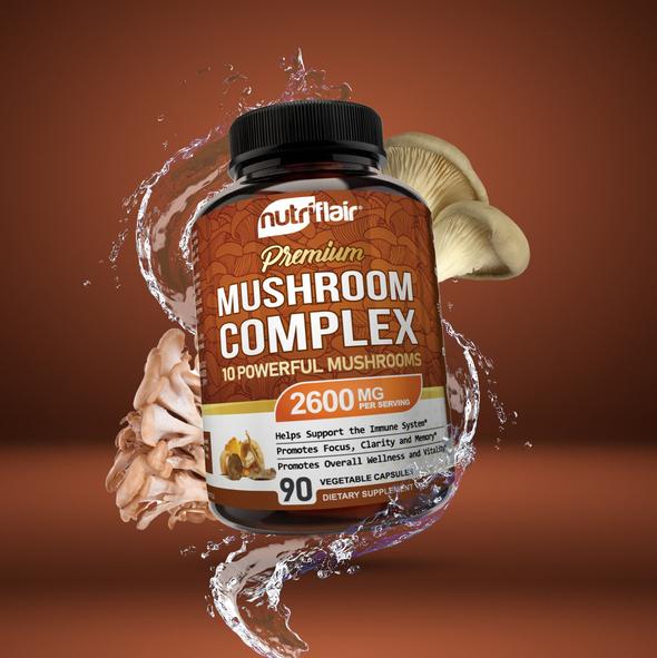 10 Blend Mushroom Complex - NutriFlair Premium Supplements