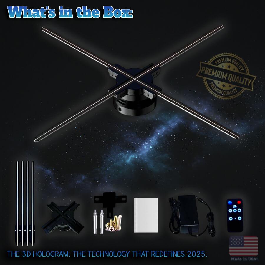 3D Hologram LED Fan Projector