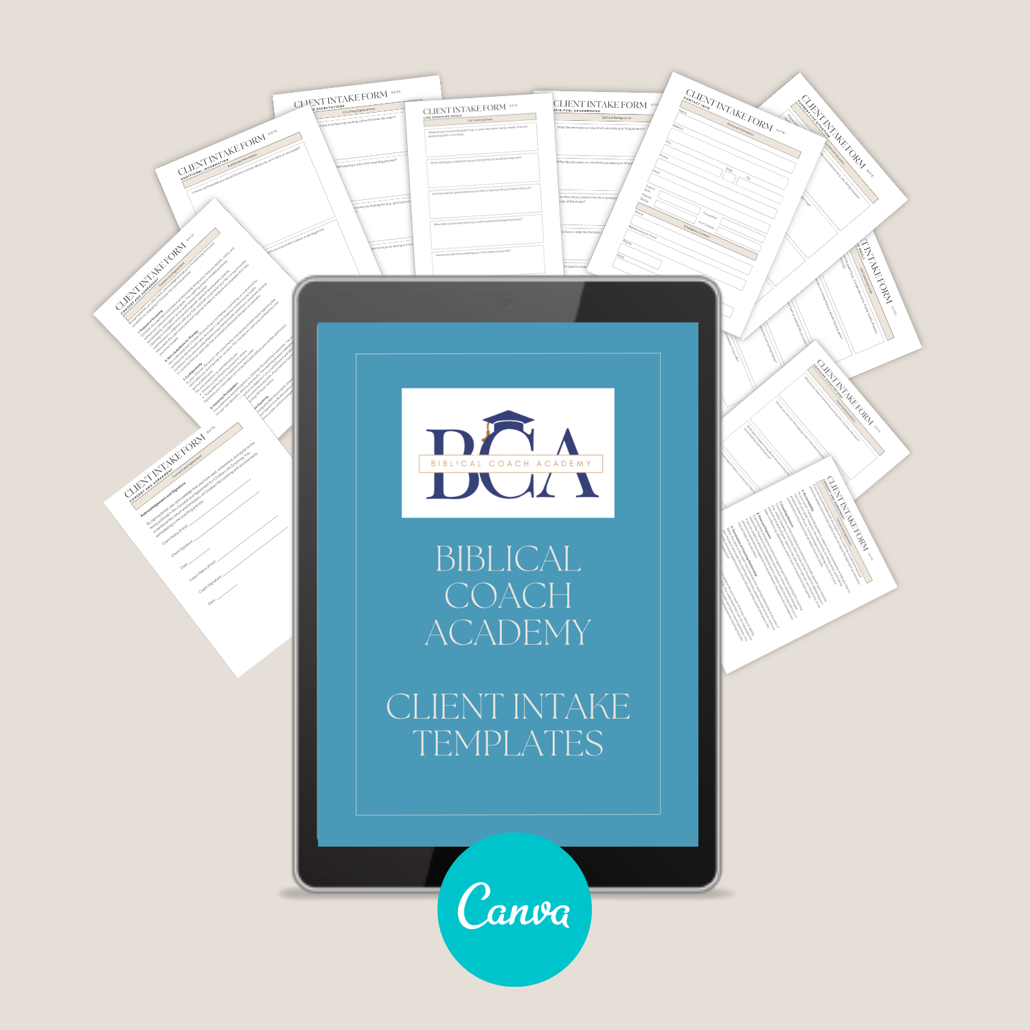 Biblical Life Coach Canva Template Bundle