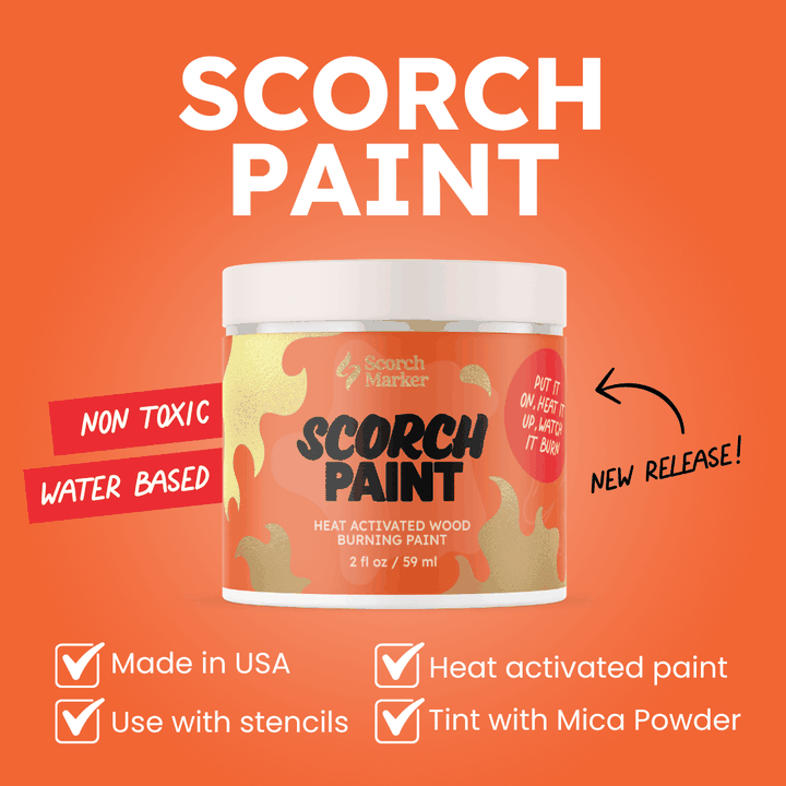Scorch Paint - Heat Activated Craft Paint That Burns - Scorch Marker