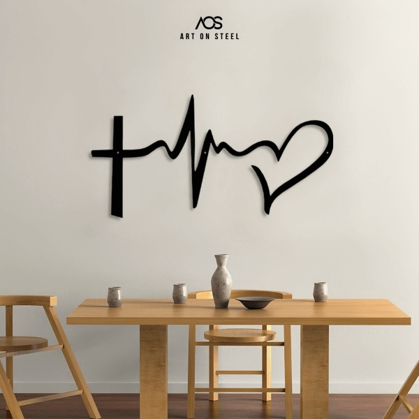 Faith, Hope, Love Steel Art