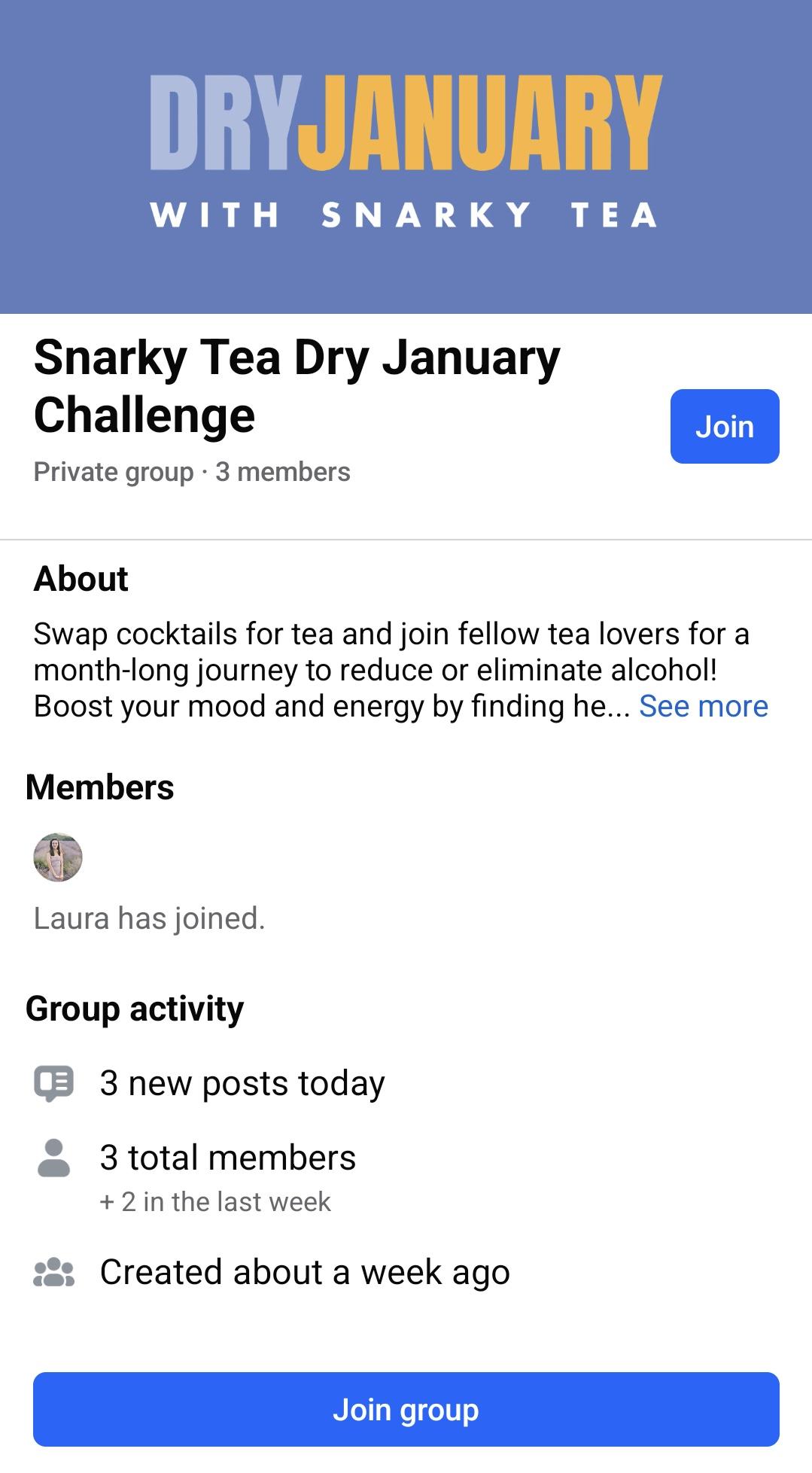 Dry January - Post Registration