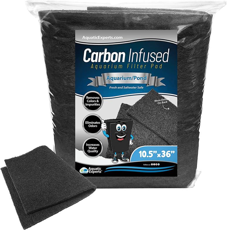 Aquatic Experts Aquarium Carbon Filter Pad - Premium Activated Carbon
