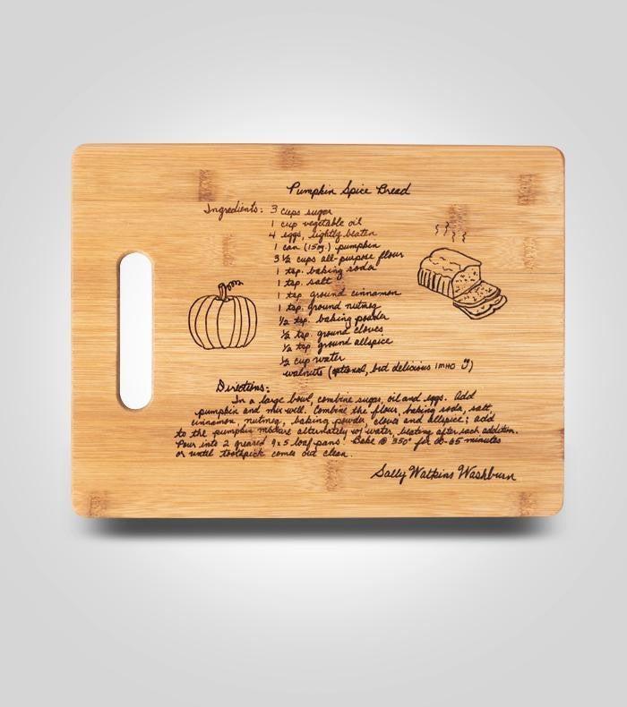Family Recipe Board | Small | Personalized Cutting Board | Kustom ...