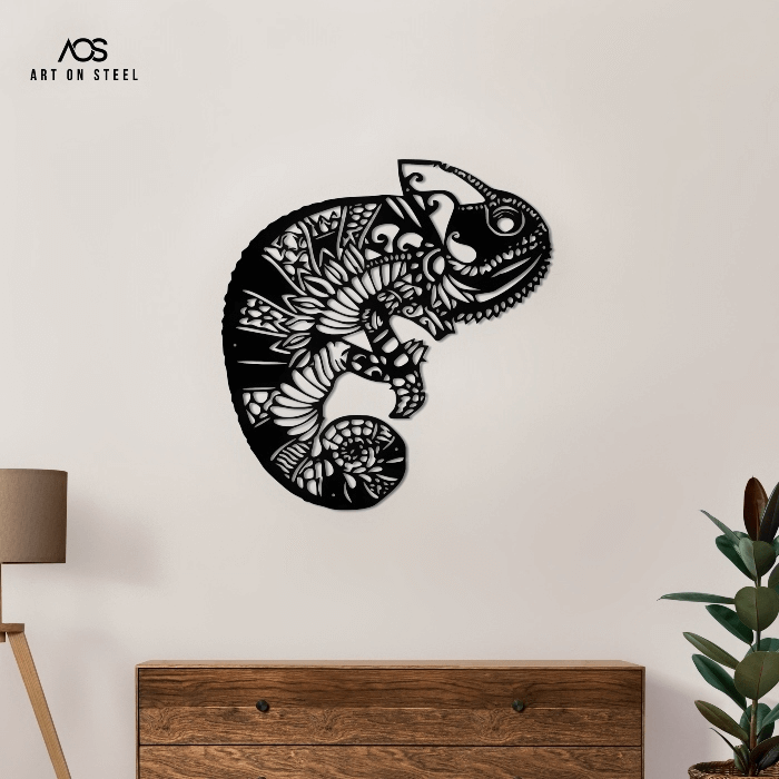 Chameleon Metal Wall Art