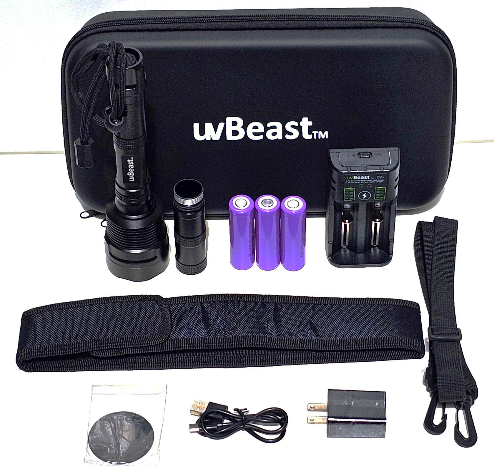 uvBeast NEW V3 365nm PRO Black Light UV Flashlight – HIGH DEFINITION U