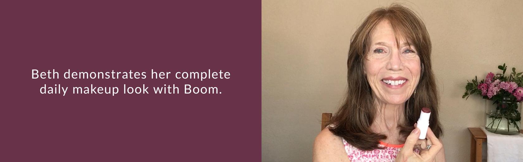 Beth’s Lively Makeup Takes 5 Minutes with Boom | BOOM! Beauty by Cindy ...