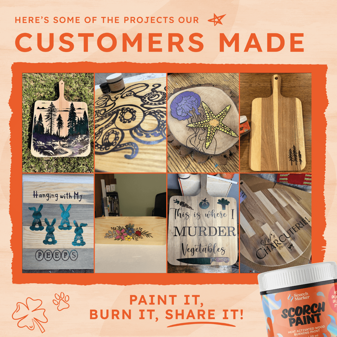 Scorch Paste - Heat Activated Craft Paste That Burns (Thick Version ...