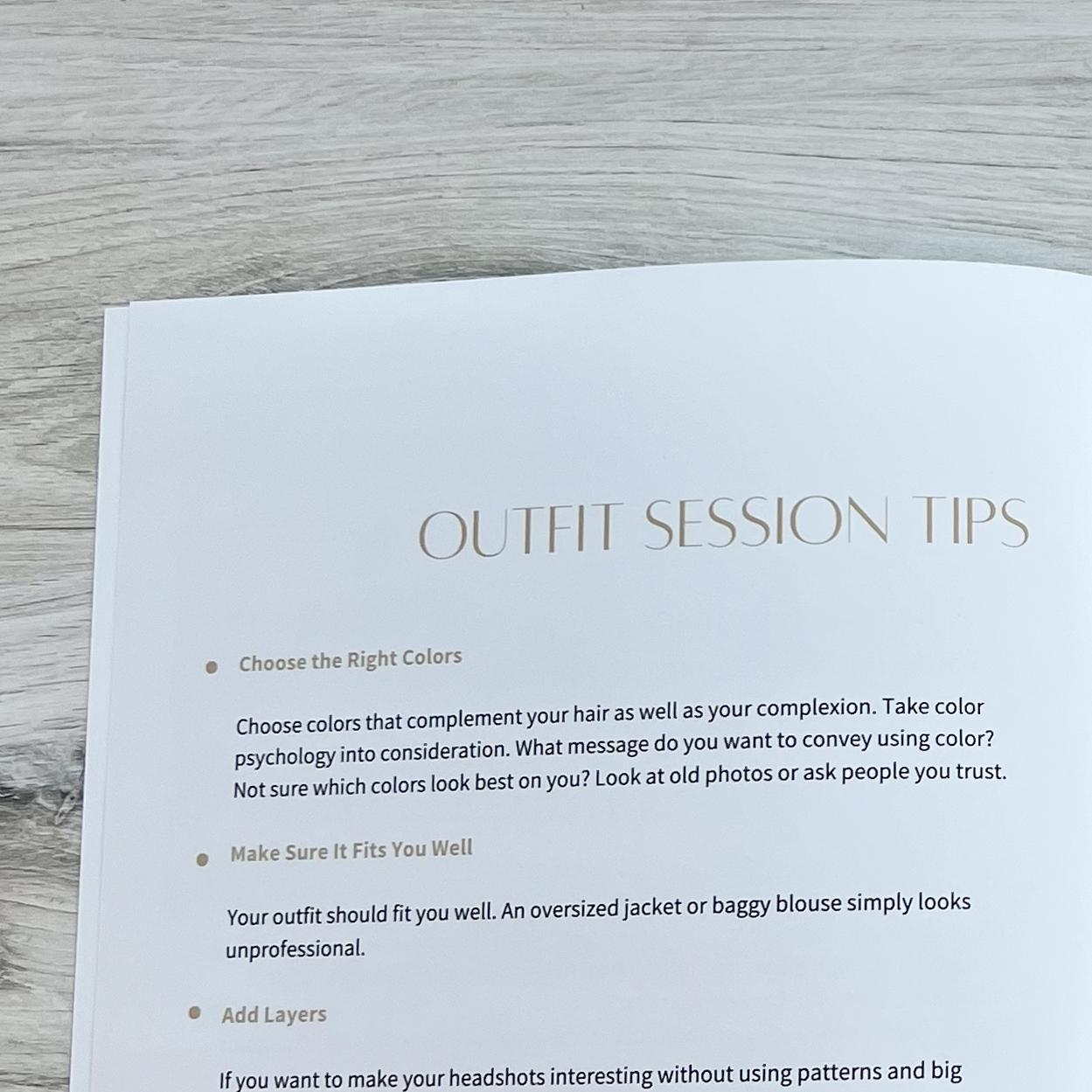 Headshots Photography Marketing Template What to Wear