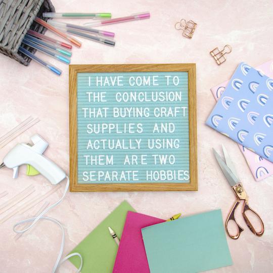 Premium Seafoam Green Felt Letter Board - 10x10 Inches