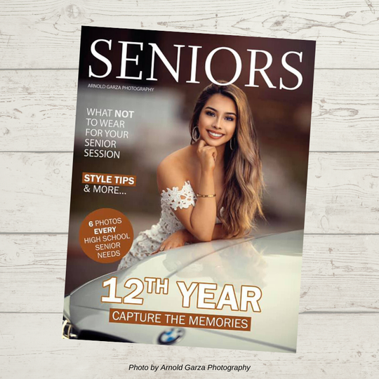 Senior Portrait Magazine Template