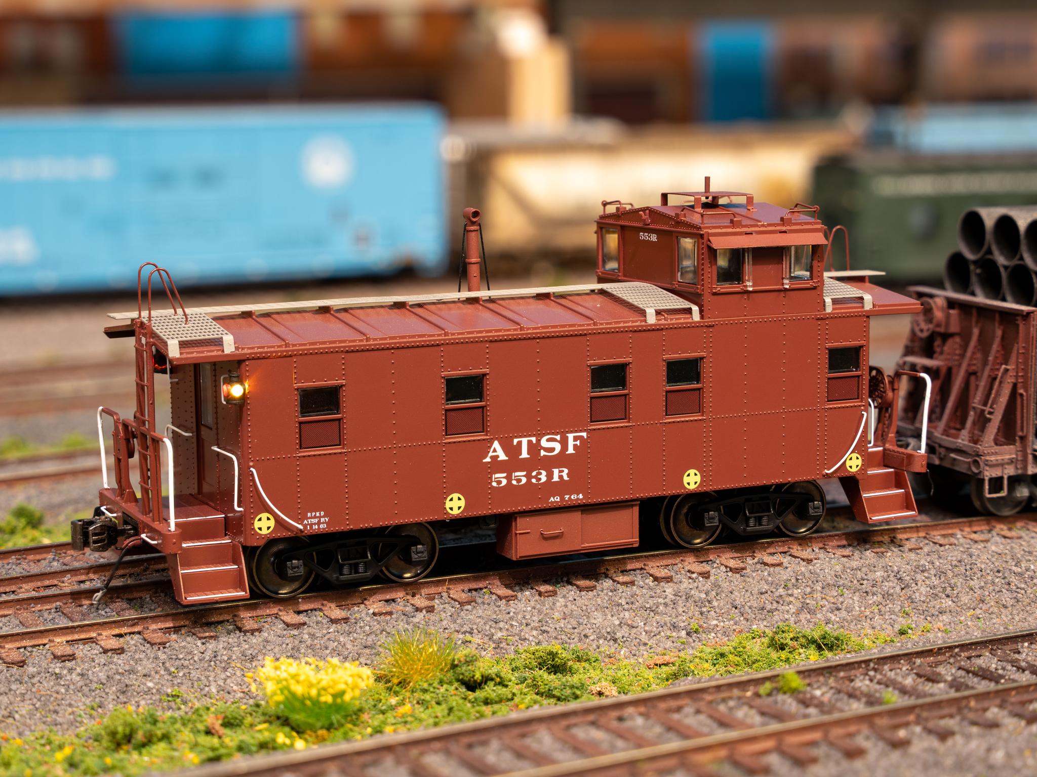 Best Santa Fe Peaked Roof Caboose Model in HO Scale — Class One Model Works