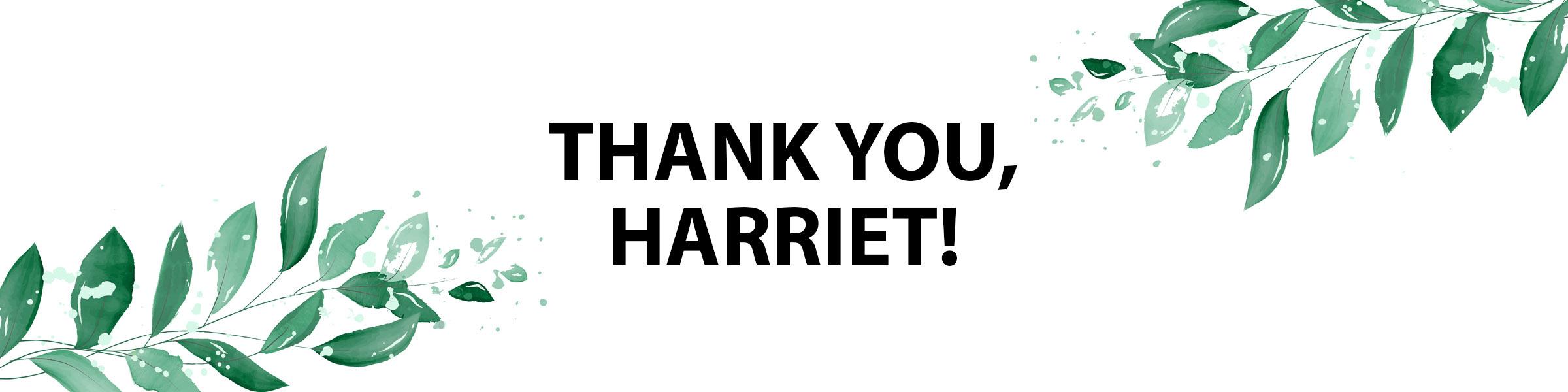 Thank You Harriet | Outback Review - The Outback Series