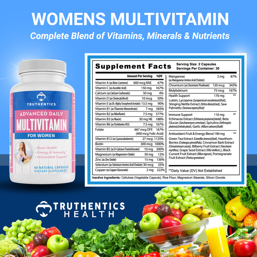 Womens Multivitamin Plus Multi Collagen Bundle | Truthentics