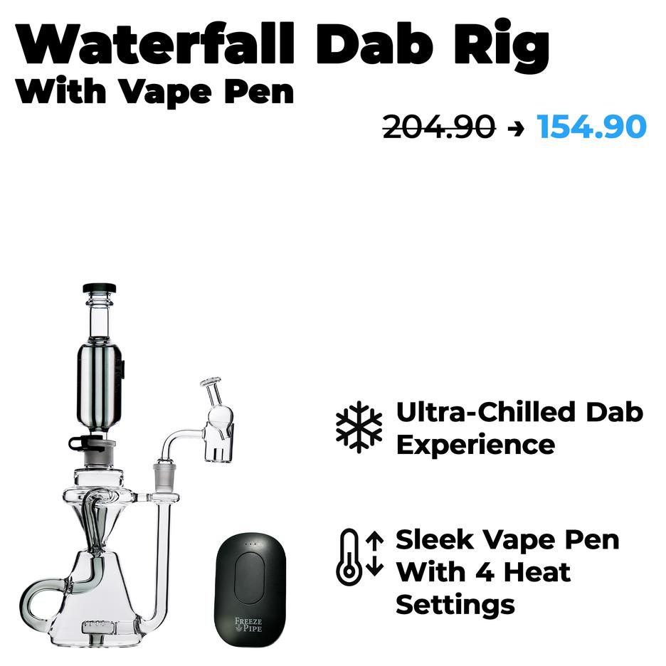 Waterfall Dab Rig + Vape Pen – The Freeze Pipe