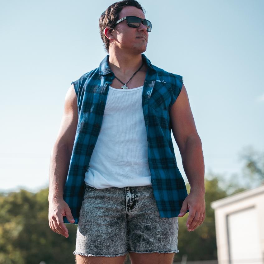 Acid wash jorts lp