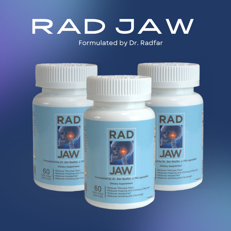 Reduce Jaw Pain with Rad Jaw All Natural Supplement | Rad Health Inc