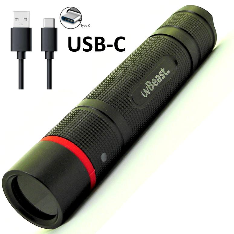 uvBeast Black Light UV Flashlight V3 365nm MINI - FILTERED Ultraviolet