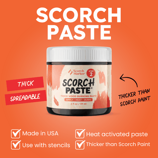 Scorch Paste - Heat Activated Craft Paste That Burns (Thick Version ...
