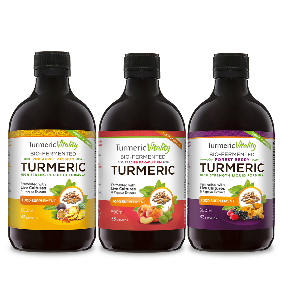 Bio-Fermented Turmeric Supplement - Turmeric Shots with Live Cultures