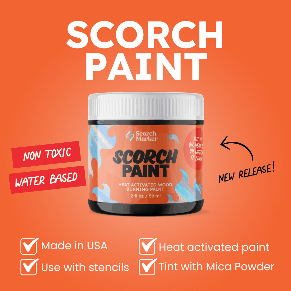 Scorch Paint - Heat Activated Craft Paint That Burns - Scorch Marker