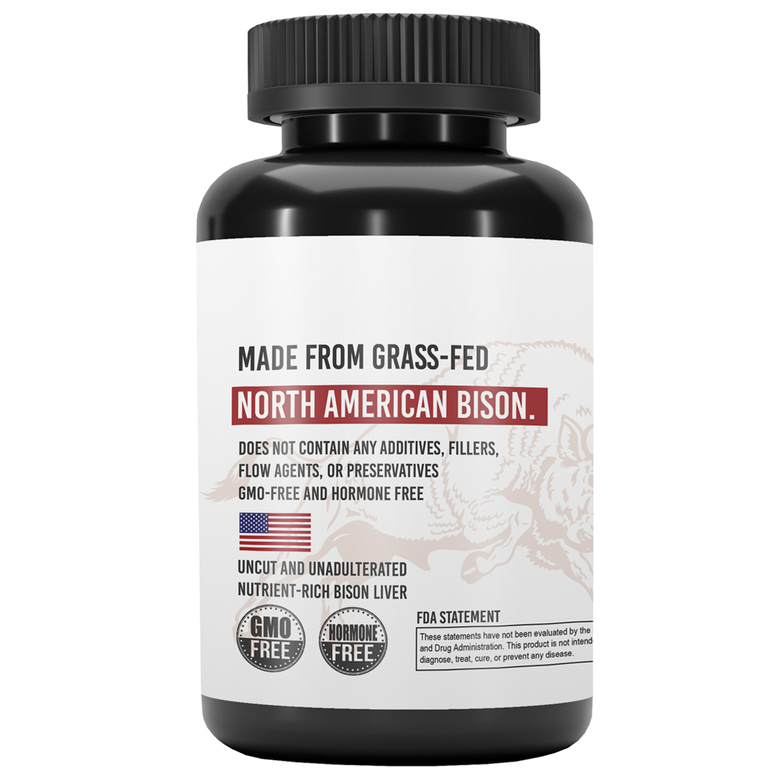 LGS Supplements Bison Liver Capsules 1000mg