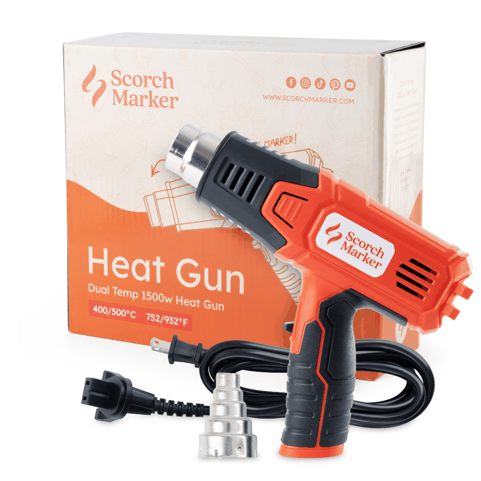 Heat Gun 1500 Watt 2 Speeds - For Crafting and Embossing - Scorch Marker