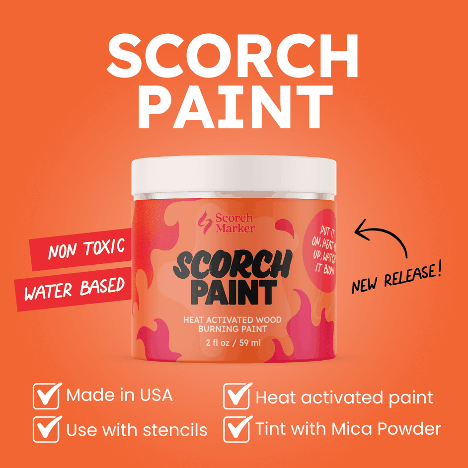 Scorch Paint - Heat Activated Craft Paint That Burns - Scorch Marker
