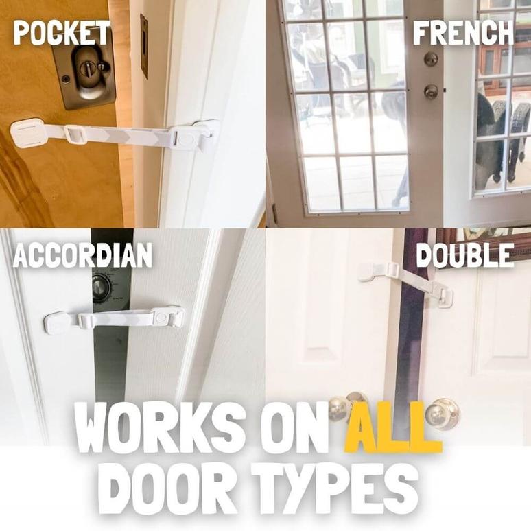 Door Buddy® Baby Proof Door Lock Plus Foam Finger Pinch Guard